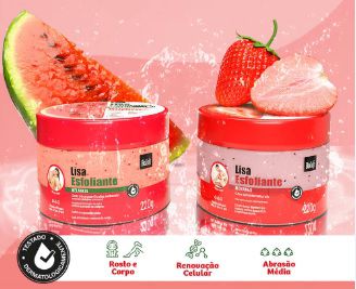 Esfoliante Morango Bio Soft 300g - Loja Soft Hair - Cosméticos