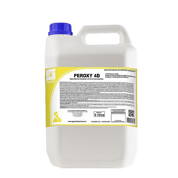 Peroxy 4D Desinfetante Hospitalar 5 Litros Spartan - NC Bella ...