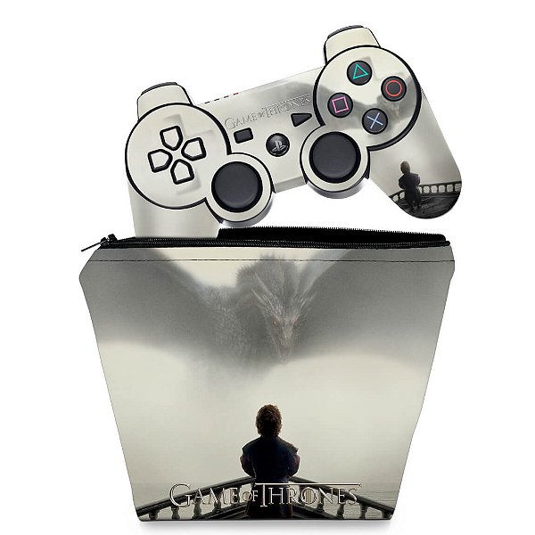 Kit Capa Case E Skin Controle Ps3 Game Of Thrones b Pop Arte Skins