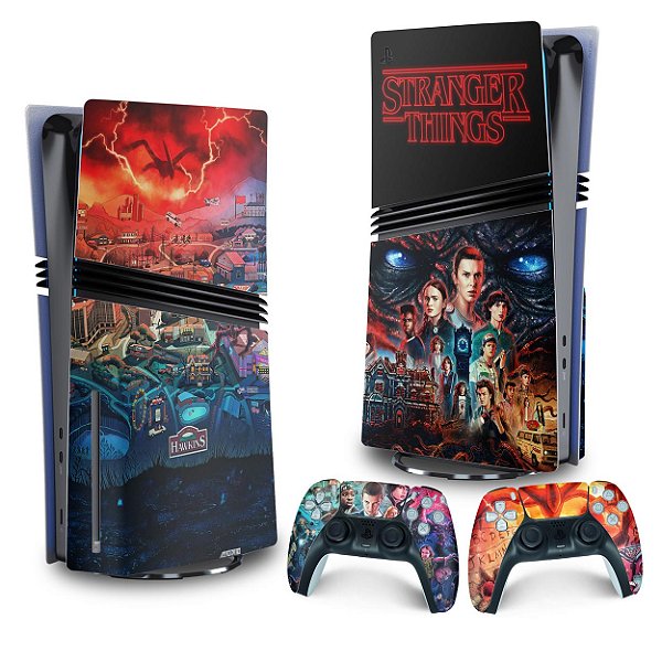 Skin PS5 Pro Vertical - Stranger Things - Pop Arte Skins