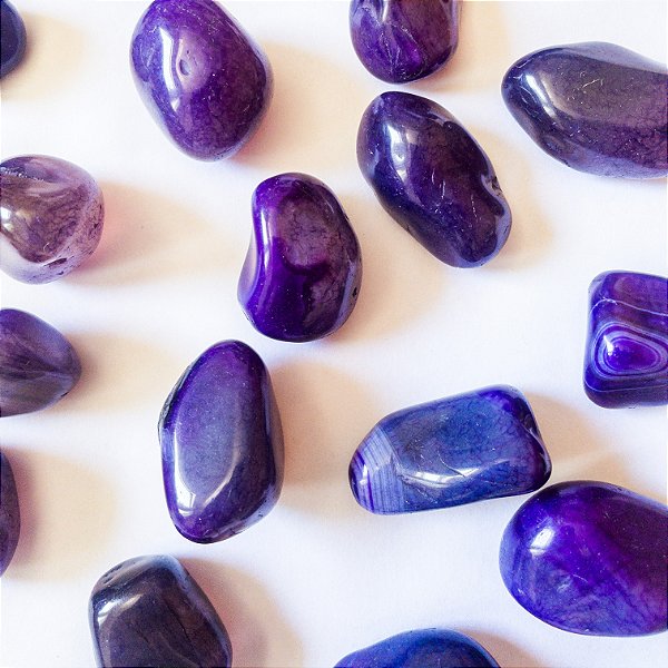 Ágata Roxa rolada - Pedra da Amizade - Loja de cristais naturais e ...