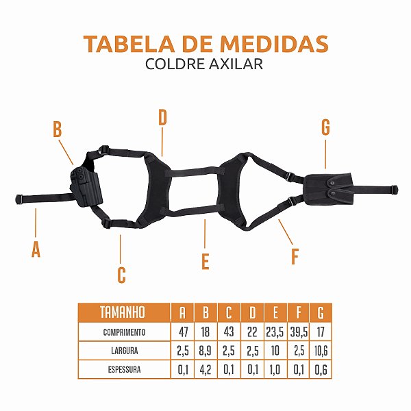 Coldre Axilar Bélica - Loja Oficial da Marca Bélica Militar