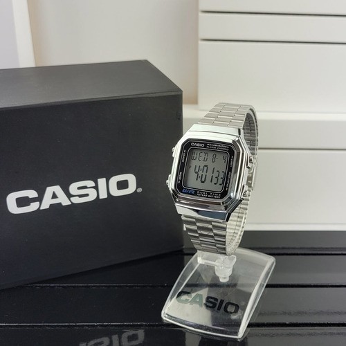Relógio Casio A178WA-1ADF Unissex Prata - Pratas da Dani - Pratas de Lei e Acessórios