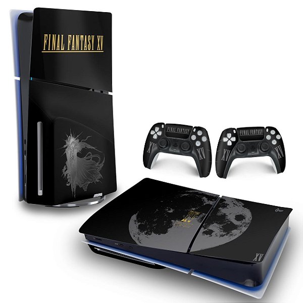 Skin PS5 Slim Horizontal - Final Fantasy XV Bundle - Pop Arte Skins Atacado