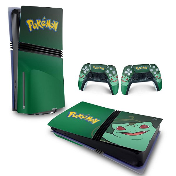 Skin PS5 Pro Horizontal - Pokemon Bulbasaur - Pop Arte Skins Atacado
