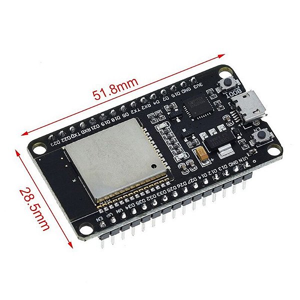 Módulo WiFi ESP32 Bluetooth 30 pinos - Loja da Fábrica de Bolso Módulo WiFi ESP32 Bluetooth 30 pinos - Loja da Fábrica de Bolso