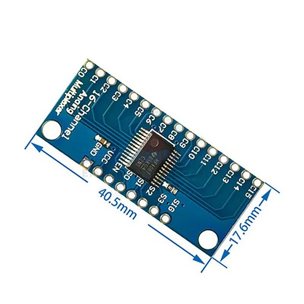 Módulo Multiplexador CD74HC4067 CMOS Analógico Digital 16 Canais - Loja ...