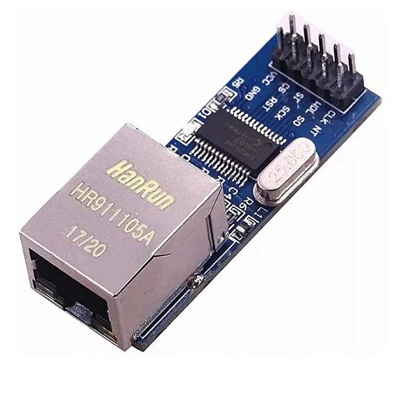 Módulo Ethernet ENC28J60 Mini - Loja da Fábrica de Bolso