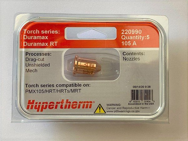 BICO DURAMAX 100A CORTE HYPERTHERM (220990) - Samta Ferramentas