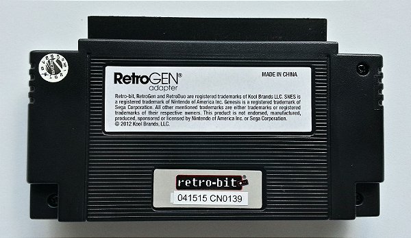 RetroGEN adaptador + Brinde (jogue Mega Drive no Super Nintendo) - Sebo ...