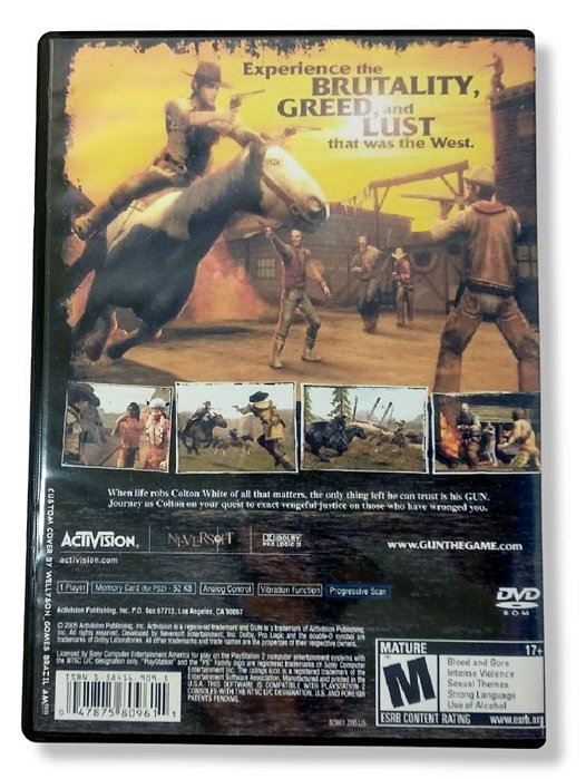 GUN - PS2 - Sebo dos Games - Games Antigos e Usados dos Atari ao PS...