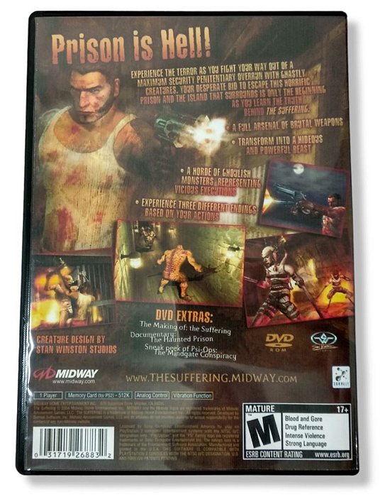 The Suffering [REPRO-PACTH] - PS2 - Sebo dos Games - Games Antigos e Usados dos Atari ao PS...