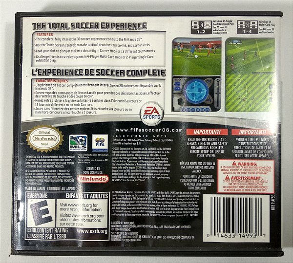 Fifa Soccer 06 Original - DS - Sebo dos Games - Games Antigos e Usados ...
