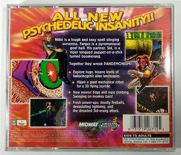 Pandemonium 2 Original - PS1 ONE - Sebo dos Games - Games Antigos e Usados dos Atari ao PS...