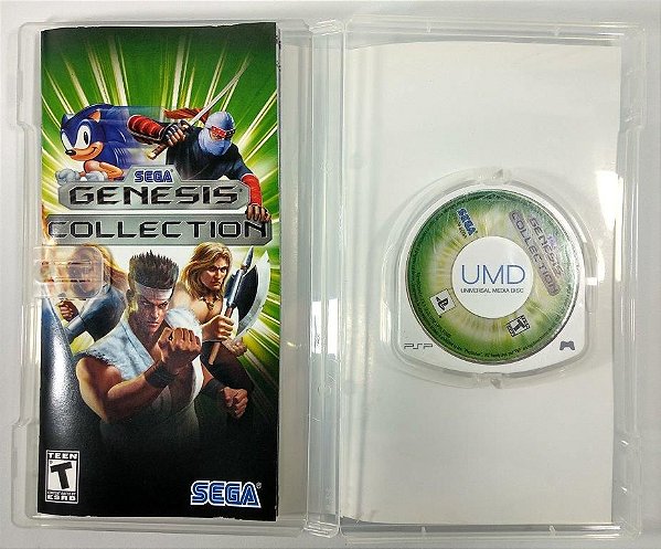Sega Genesis Collection Original - PSP - Sebo dos Games - Games Antigos ...