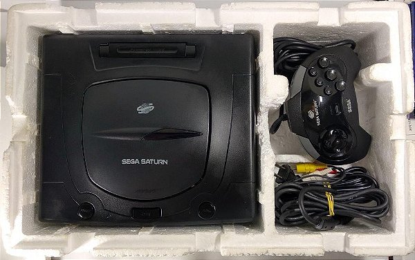 Sega Saturn Tectoy 110V na Caixa - Sebo dos Games - Games Antigos e Usados dos Atari ao PS...