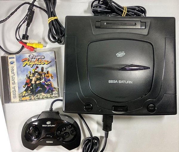 Sega Saturn Tectoy 110V na Caixa - Sebo dos Games - Games Antigos e Usados dos Atari ao PS...