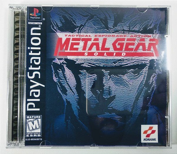 Metal Gear Solid [REPLICA] - PS1 ONE - Sebo dos Games - Games Antigos e ...