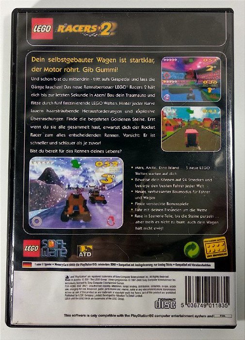 Lego Racers 2 [REPRO-PACTH] - PS2 - Sebo dos Games - Games Antigos e ...