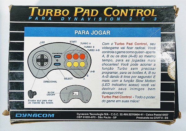 Controle TPC-1 - Dynavision - Sebo dos Games - Games Antigos e Usados dos Atari ao PS...