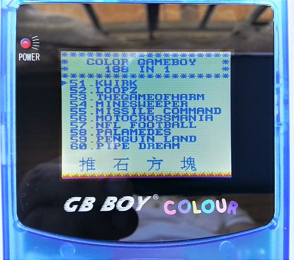 GB Boy Colour (compatível game boy, com 66 jogos na memória) - Sebo dos ...
