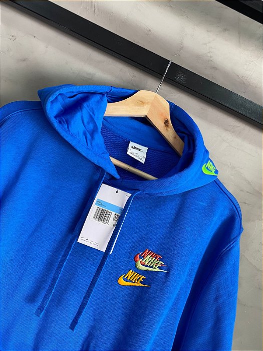 MOLETOM NIKE SPORTWEAR MULT SWOOSH AZUL - JNoriginals