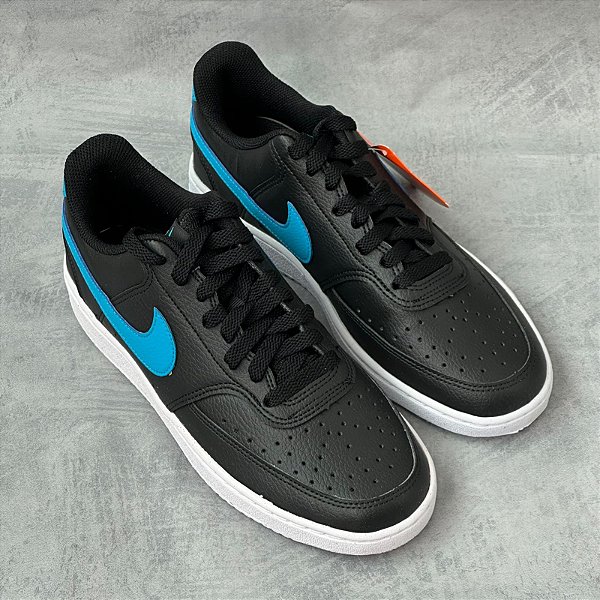 TENIS NIKE COURT VISION (PRETO/AZUL) - JNoriginalshop