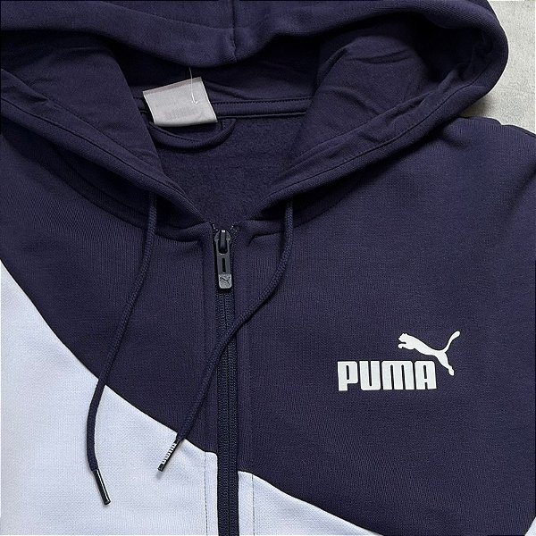 Conjunto puma tracksuit- azul+branco - JNoriginalshop
