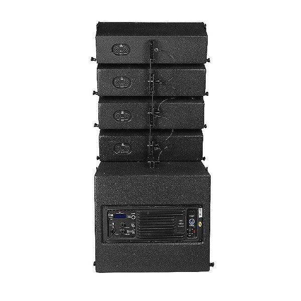 Kit Line Array 1200W Células + Subwoofer MK-LA15SWA + MK-LA4.5P MakPro ...
