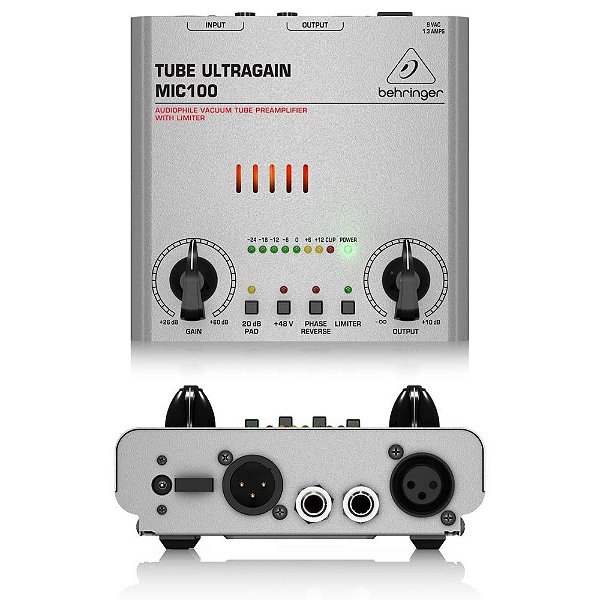 Pré Amplificador Ultra Gain MIC 100 - BEHRINGER - KEEPSOUND - Loja de ...