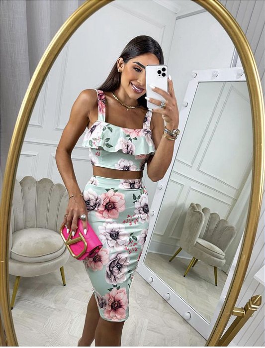 Conjunto Avenia floral bojo - DeBella Modas. A maior loja de roupa ...