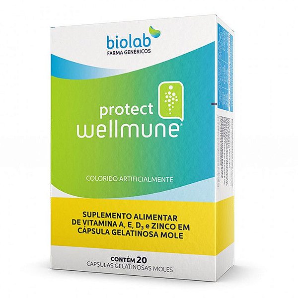 Protect Wellmune Suplemento Alimentar C/20 Cápsulas Biolab - Fabricante ...
