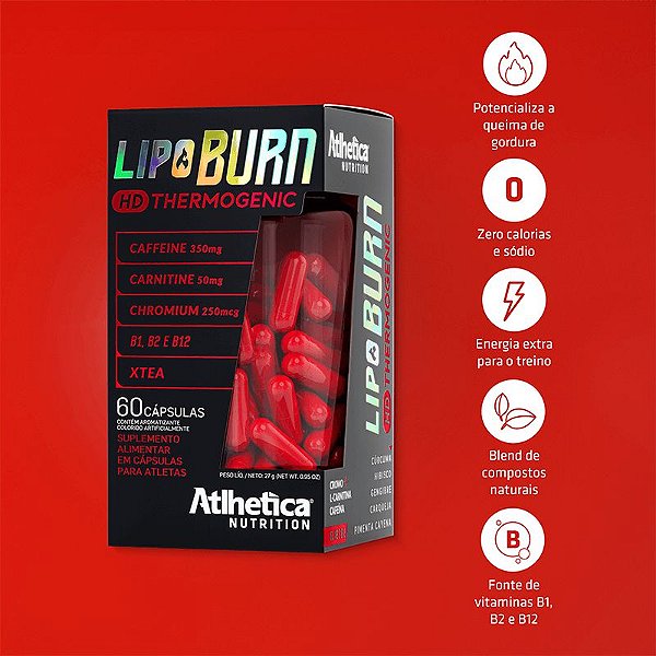Lipo Burn HD Thermogenic - 60 Cápsulas - Parada Verde - Produtos ...