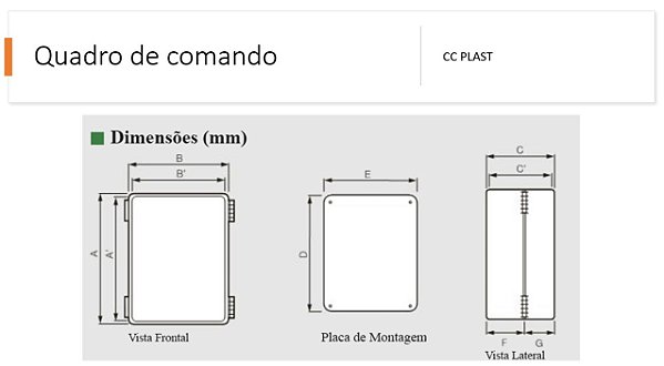 CEMAR LEGRAND CCP-450x300x200 mm – Quadro de Comando, Tampa Opaca (IP67) - JUNPLUS