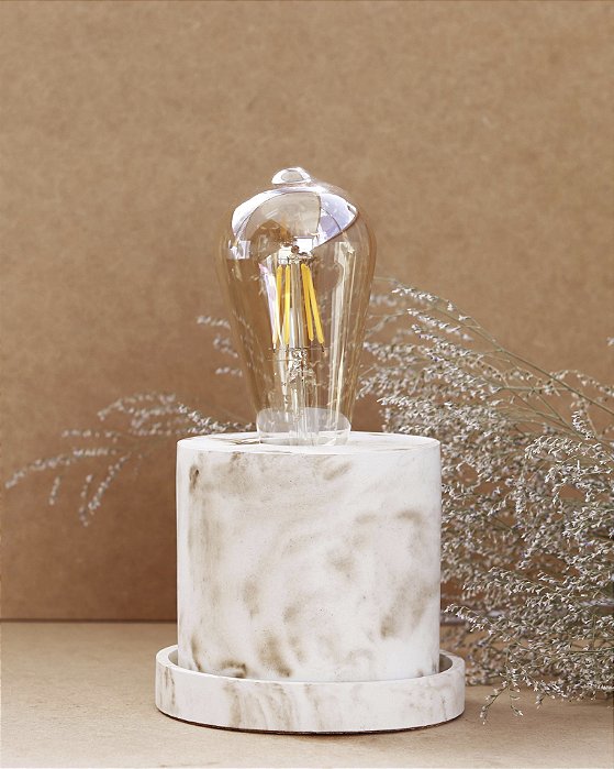 Luminária Retrô de concreto - Feeling Store Brasil - Velas aromáticas ...