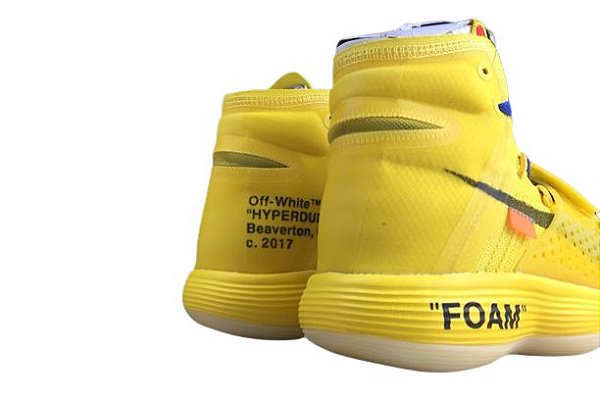 TÊNIS NIKE REACT HYPERDUNK YELLOW X OFF WHITE 2018 - Os melhores ...