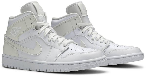 AIR JORDAN 1 MID ' WHITE IVORY ' - Os melhores sneakers estão aqui