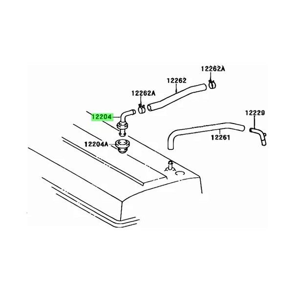 Valvula Pcv Respiro Antichama Cárter Toyota 12204-11040 - Injepoint ...