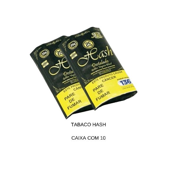 Caixa Tabaco Sasso Hash Com 10 Unidades Atacado - Tabaco Hash ...