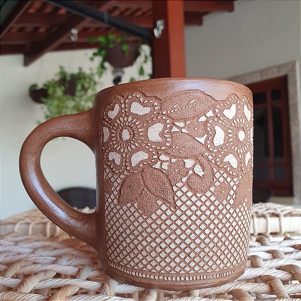 Caneca de barro - Artesanato Cearense