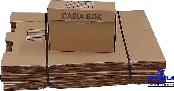 Caixa Box Med. 36x14x25cm - Ref.105 - Estrela Azul Embalagens