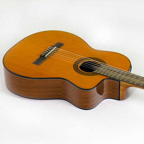 Violão Elétrico Nylon Clássico Takamine GC3CE-N Natural com Tampo Sólido - AudioDriver ...