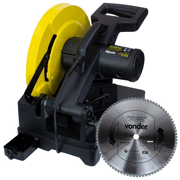 Serra Policorte Vonder Scv2200 220v 14" Baixa Rotação Alto Torque ...