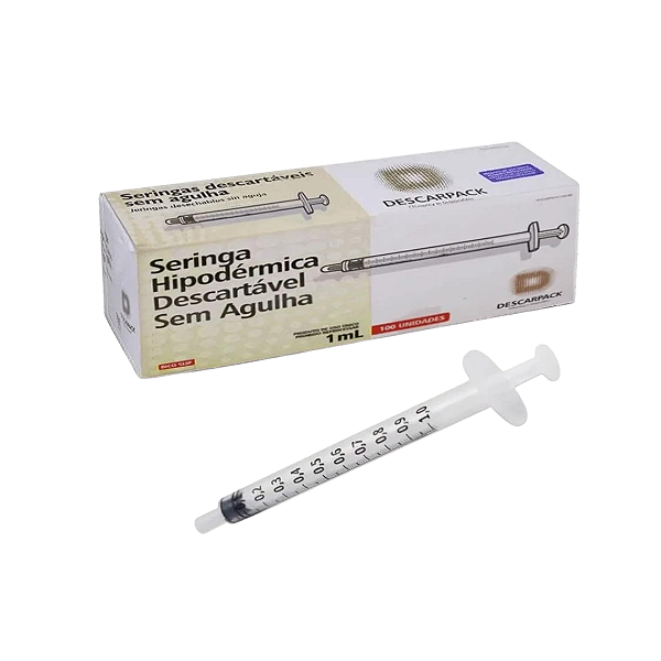 Seringa Descartável Para Insulina Sem Agulha 1ml - Supermédica ...