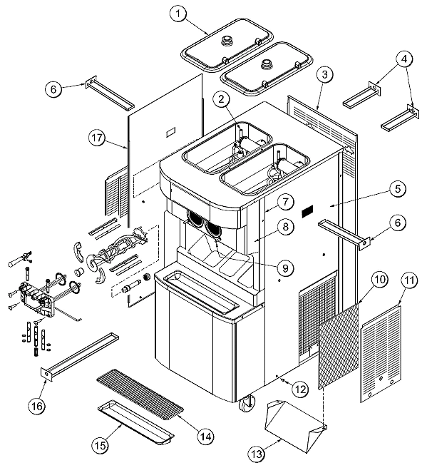 Diagrama Taylor C712 - Aguineto Peças | Peças e Acessórios p/ Máquinas ...