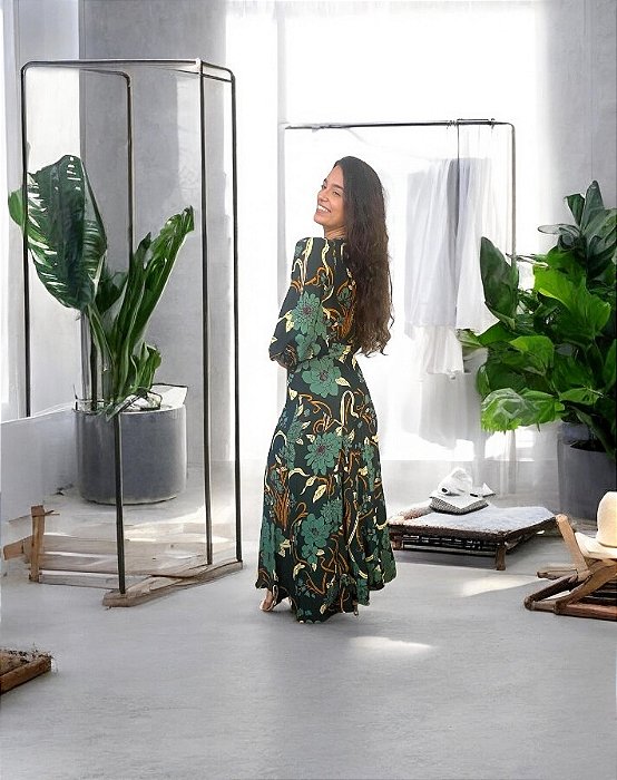 Vestido Longo MG Beatrice Farm - CAL OFFICE