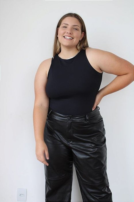Body Preto Nadador - Basic - LOV. Bodys Femininos Preto e Branco