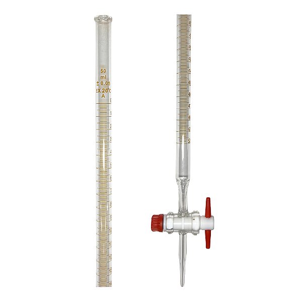 Kit Bureta de Vidro Graduada 50ml com Garra e Suporte Universal - MM ...