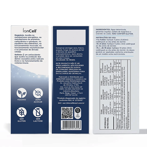 Neurocell Suplemento Alimentar Ionizado Spray 60ml - Biocell ...