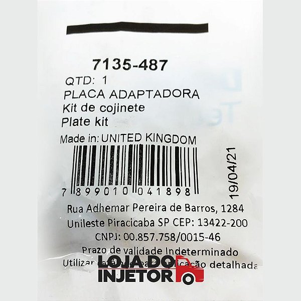 Kit Placa Adaptador 7135 487 na Loja do Injetor - Loja do Injetor Peças ...